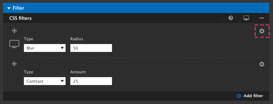 Applying CSS3 filters | Acquia Cohesion Docs Applying CSS3 filters | Acquia Cohesion Docs